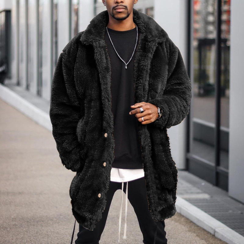 Stylish Faux Fur Coat For Men - Perfect For Winter Outfits