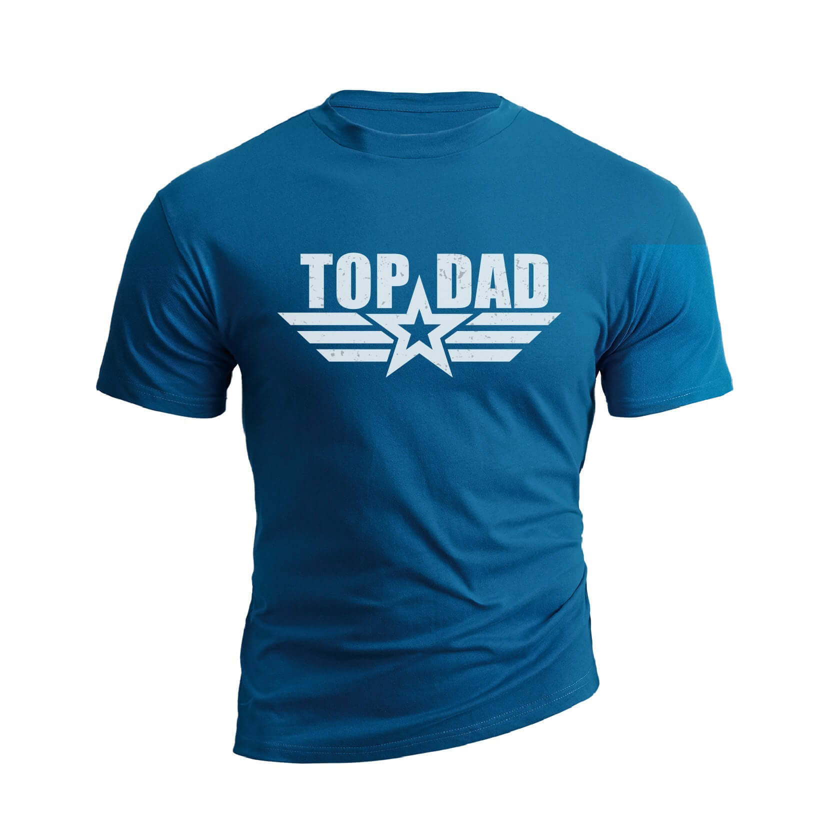 Top Dad Star Vintage Graphic Tees Men | Short Sleeves Crew Neck T Shirt