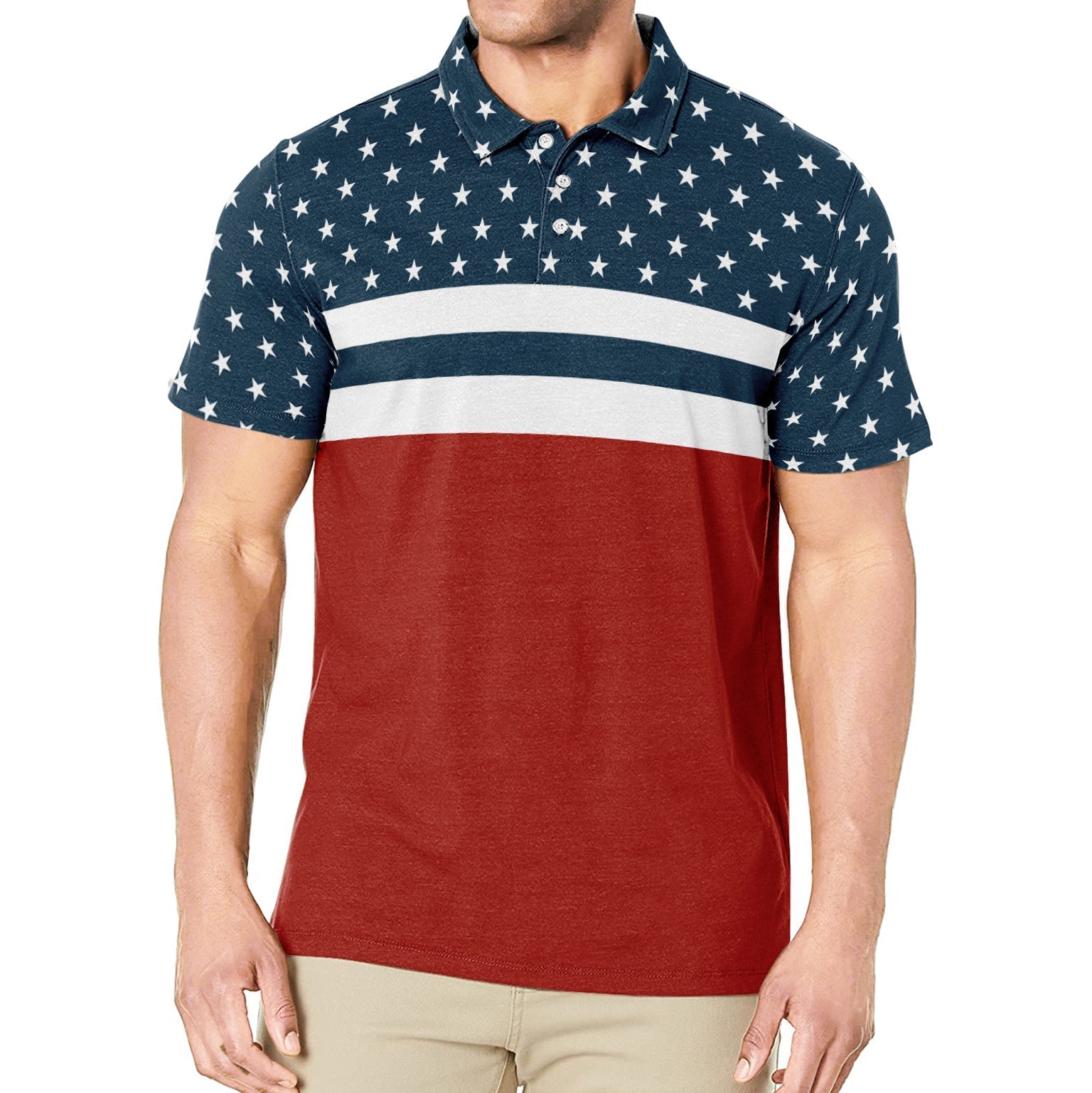 USA FLAG POLO SHIRT