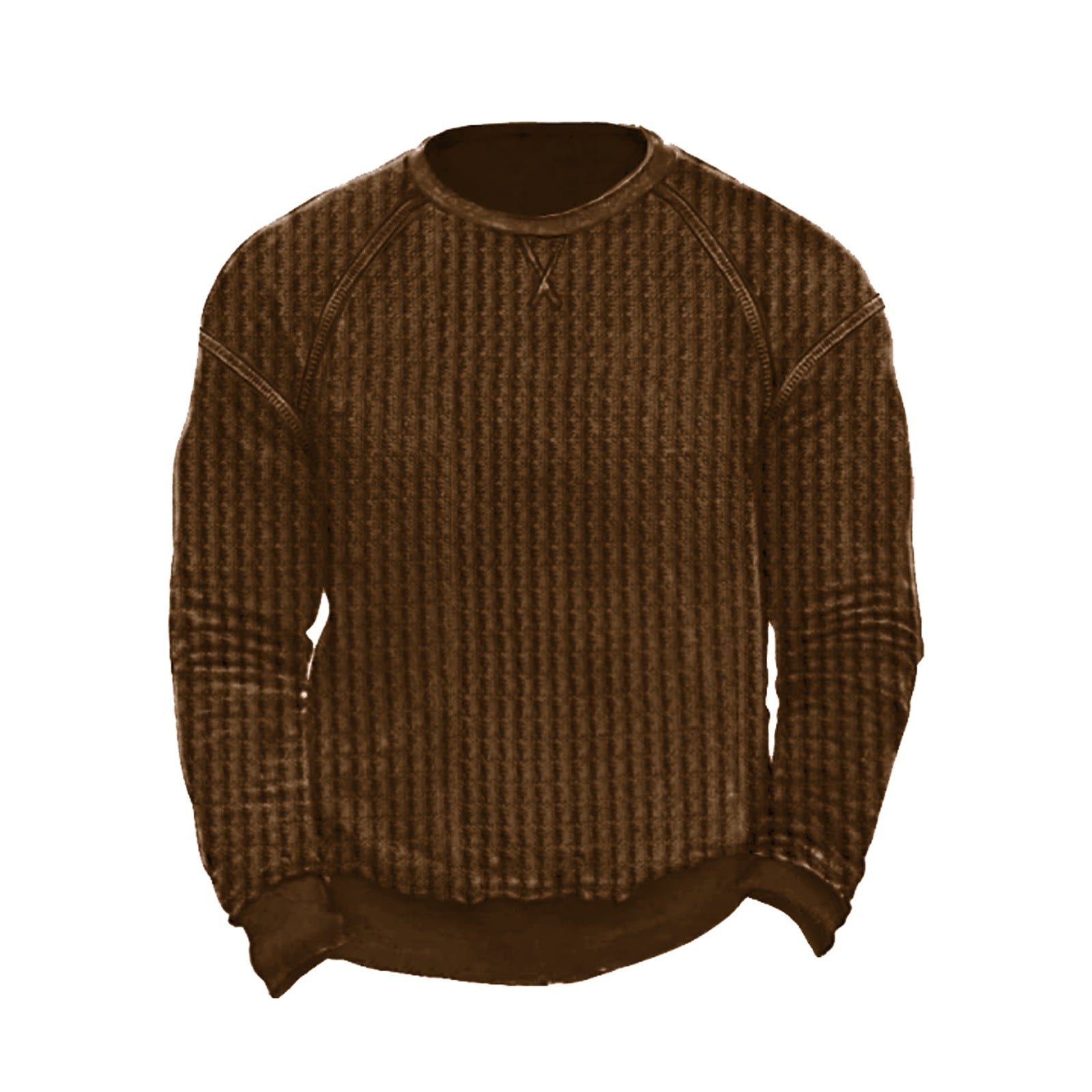 Waffle Crewneck Sweatshirt Men